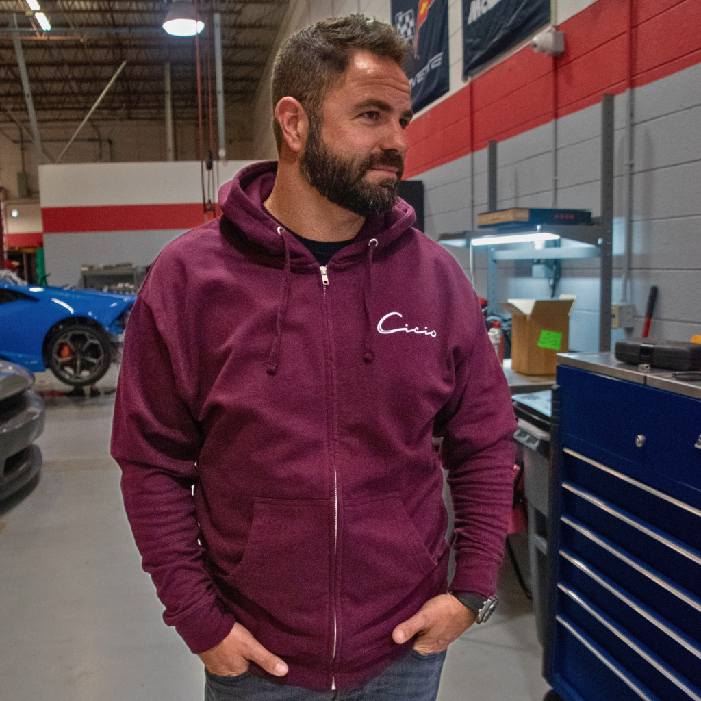 Good People Fast Cars Crew Zip Hoodie - Maroon LIMITED DROP!! » Cicio ...